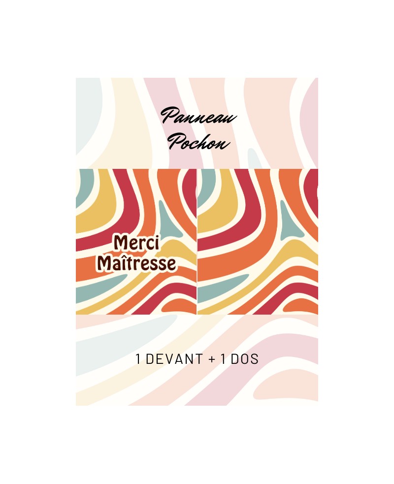 Panneau Pochon Merci Maîtresse