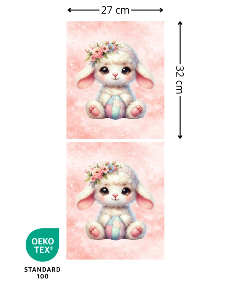 Panneau à coudre - Sac de Pâques Enfant - Agneau - Oeko-Tex®